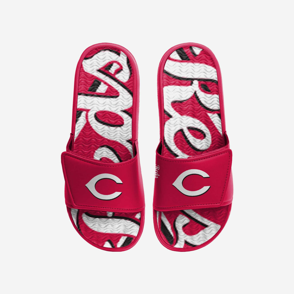 Cincinnati Reds Bold Wordmark Gel Slide FOCO