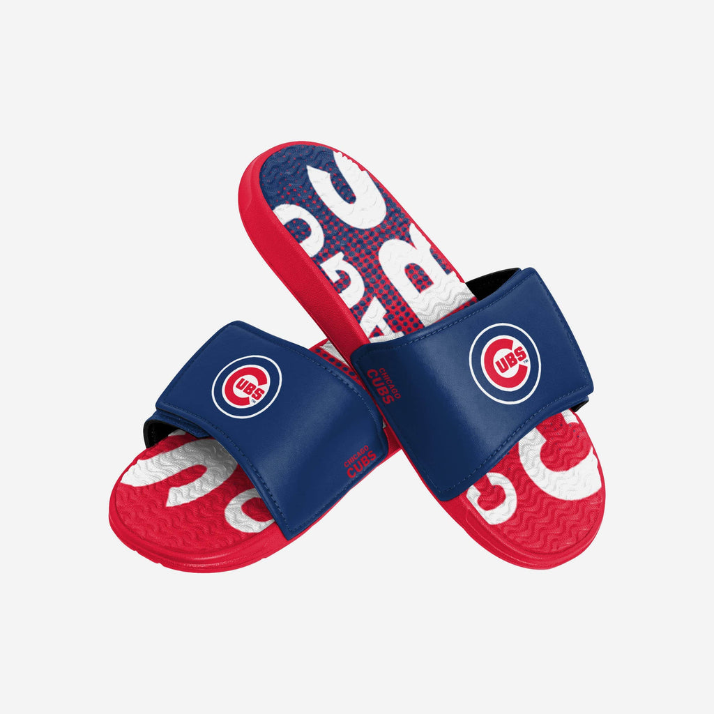 Chicago Cubs Gradient Wordmark Gel Slide FOCO