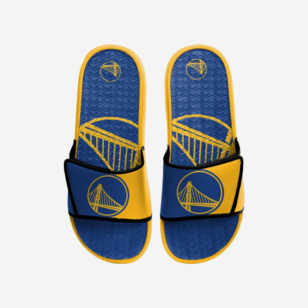 Golden State Warriors Colorblock Big Logo Gel Slide FOCO
