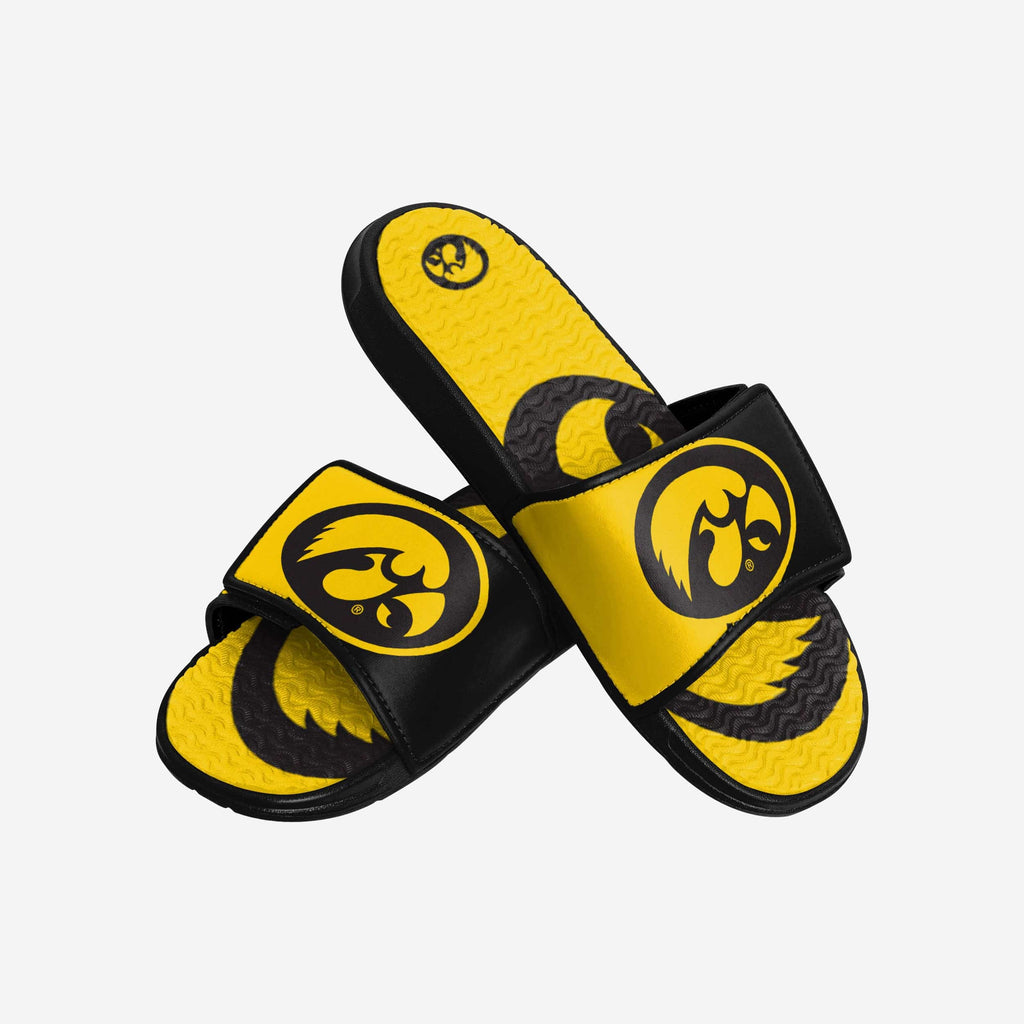 Iowa Hawkeyes Colorblock Big Logo Gel Slide FOCO