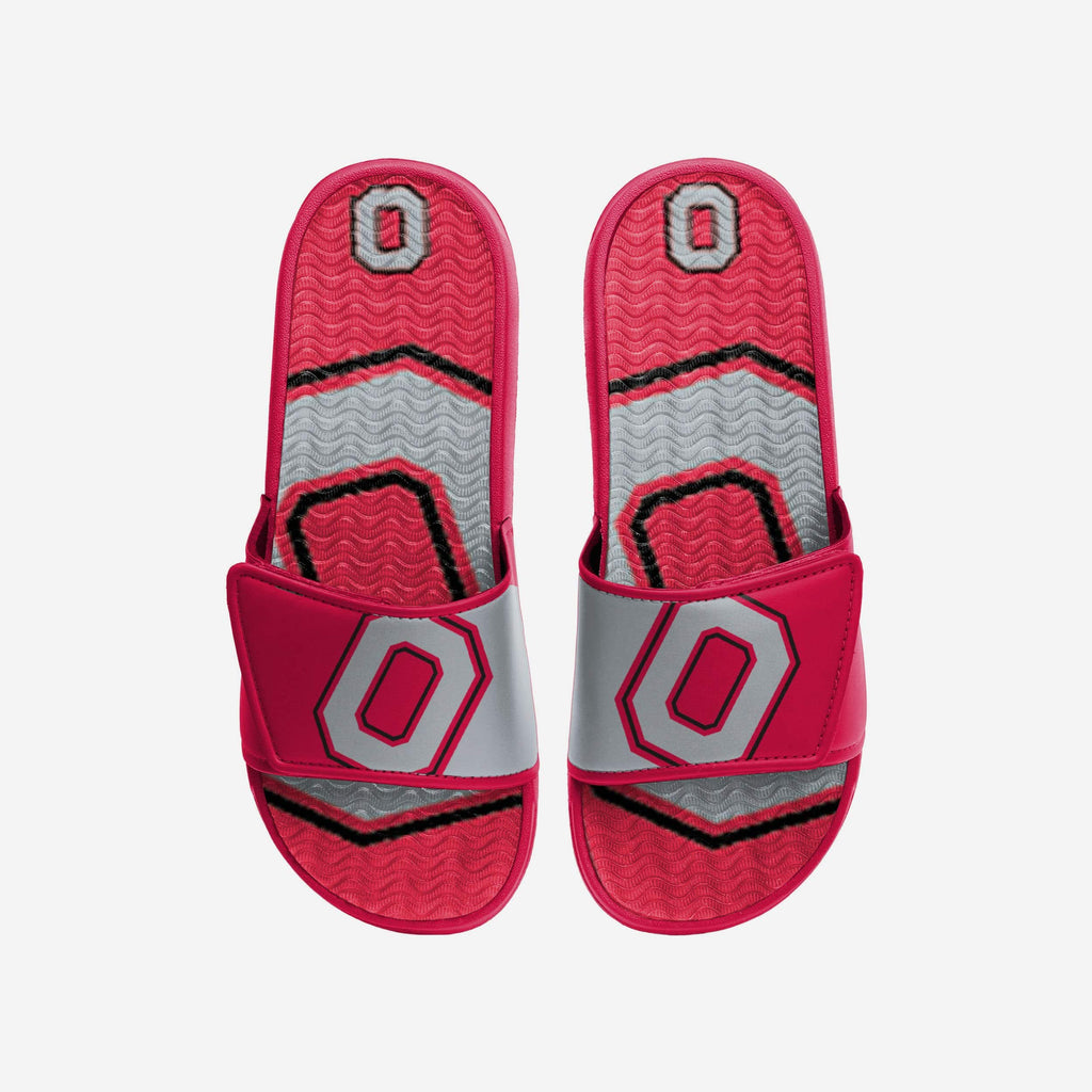 Ohio State Buckeyes Colorblock Big Logo Gel Slide FOCO