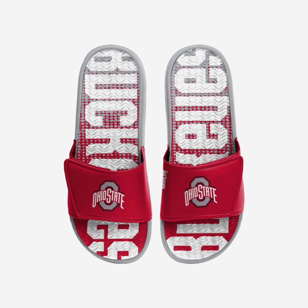Ohio State Buckeyes Gradient Wordmark Gel Slide FOCO