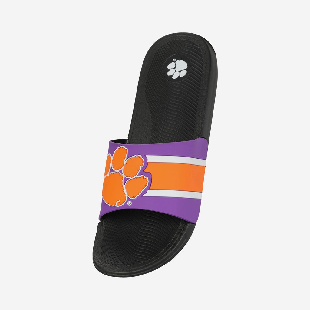 Clemson Tigers Striped Big Logo Raised Slide FOCO