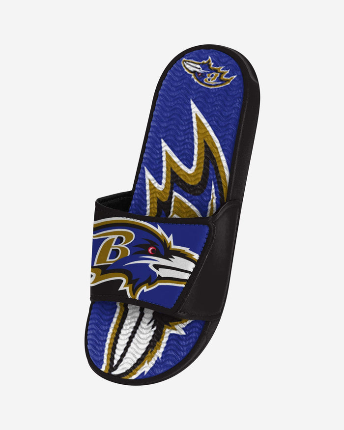 Baltimore Ravens Colorblock Big Logo Gel Slide FOCO