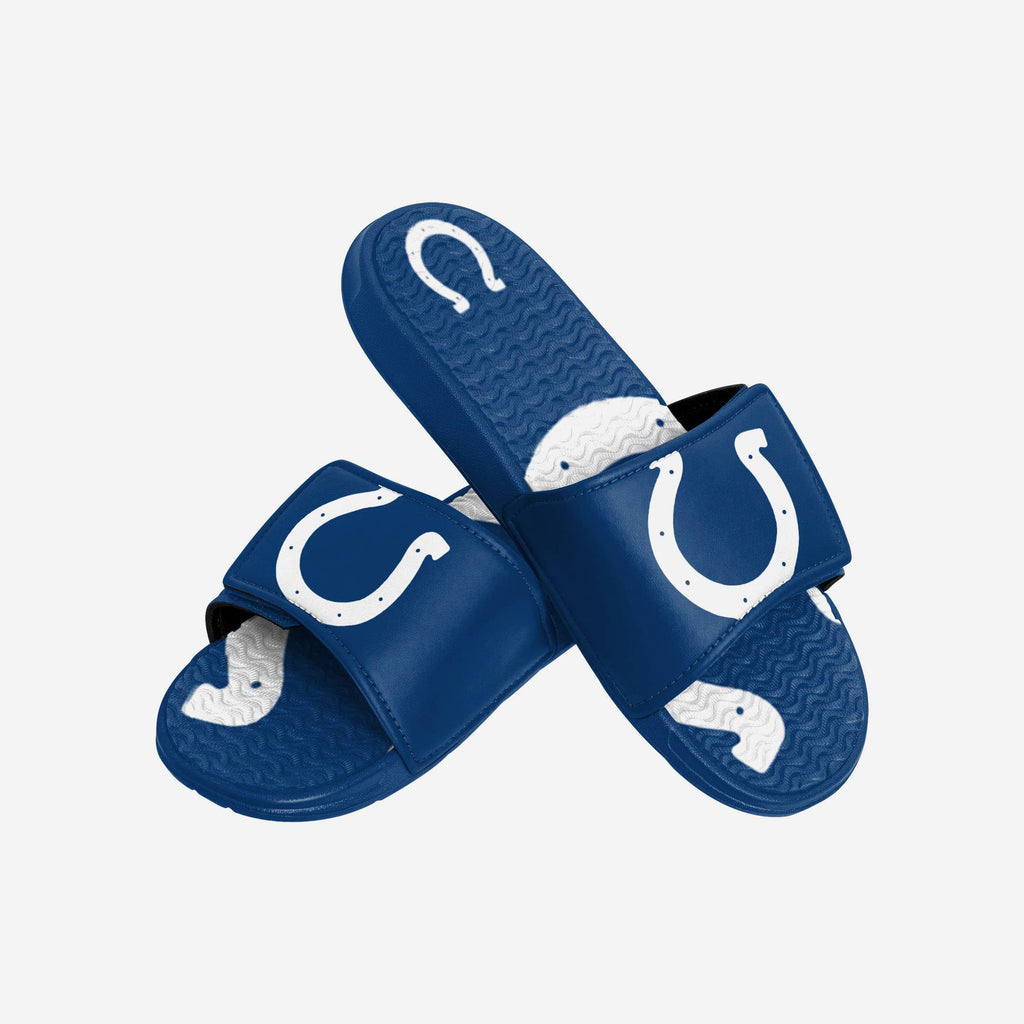 Indianapolis Colts Colorblock Big Logo Gel Slide FOCO