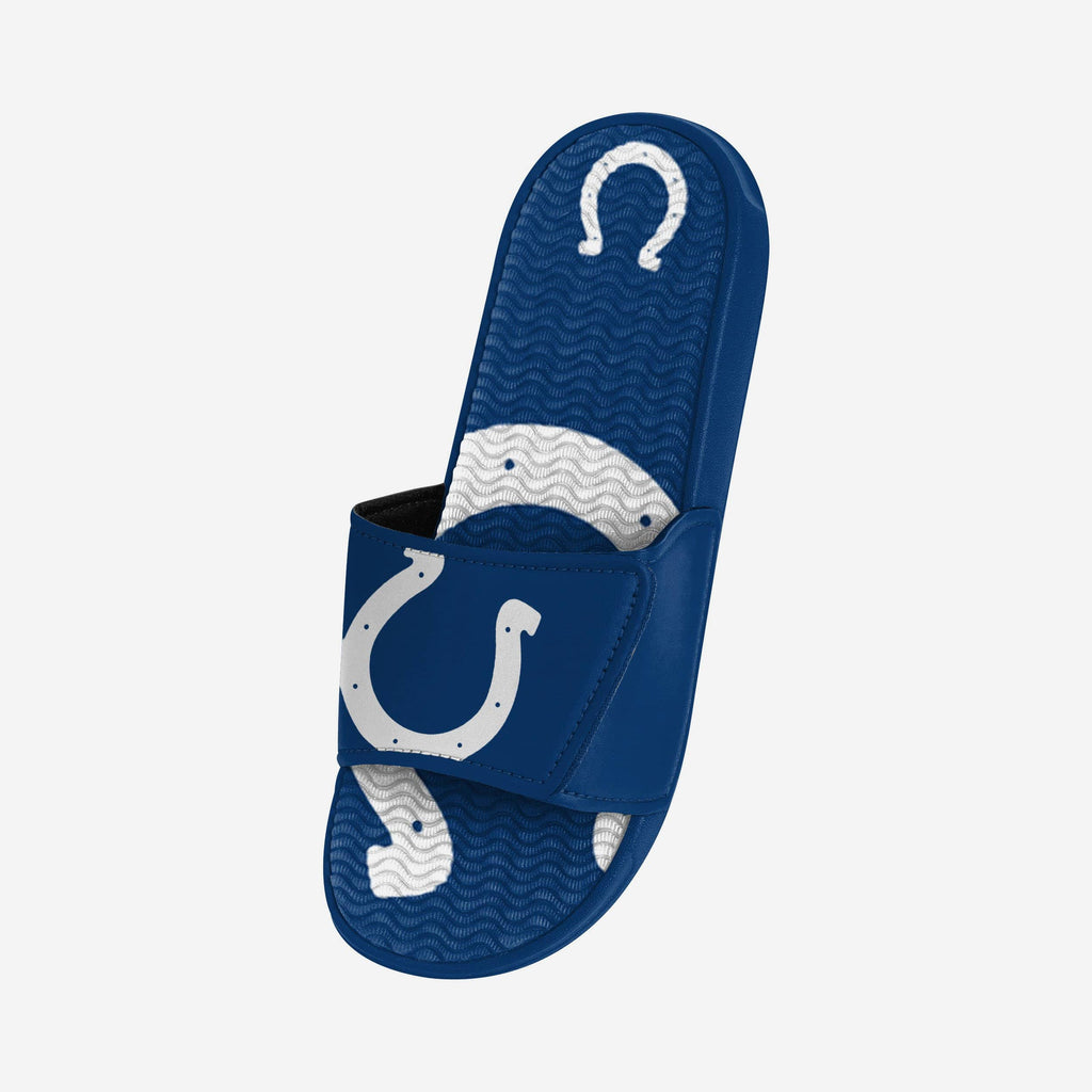 Indianapolis Colts Colorblock Big Logo Gel Slide FOCO