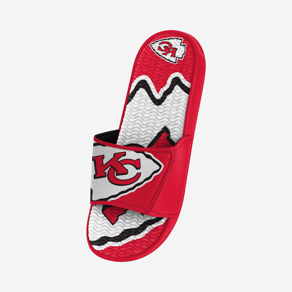 Kansas City Chiefs Colorblock Big Logo Gel Slide FOCO