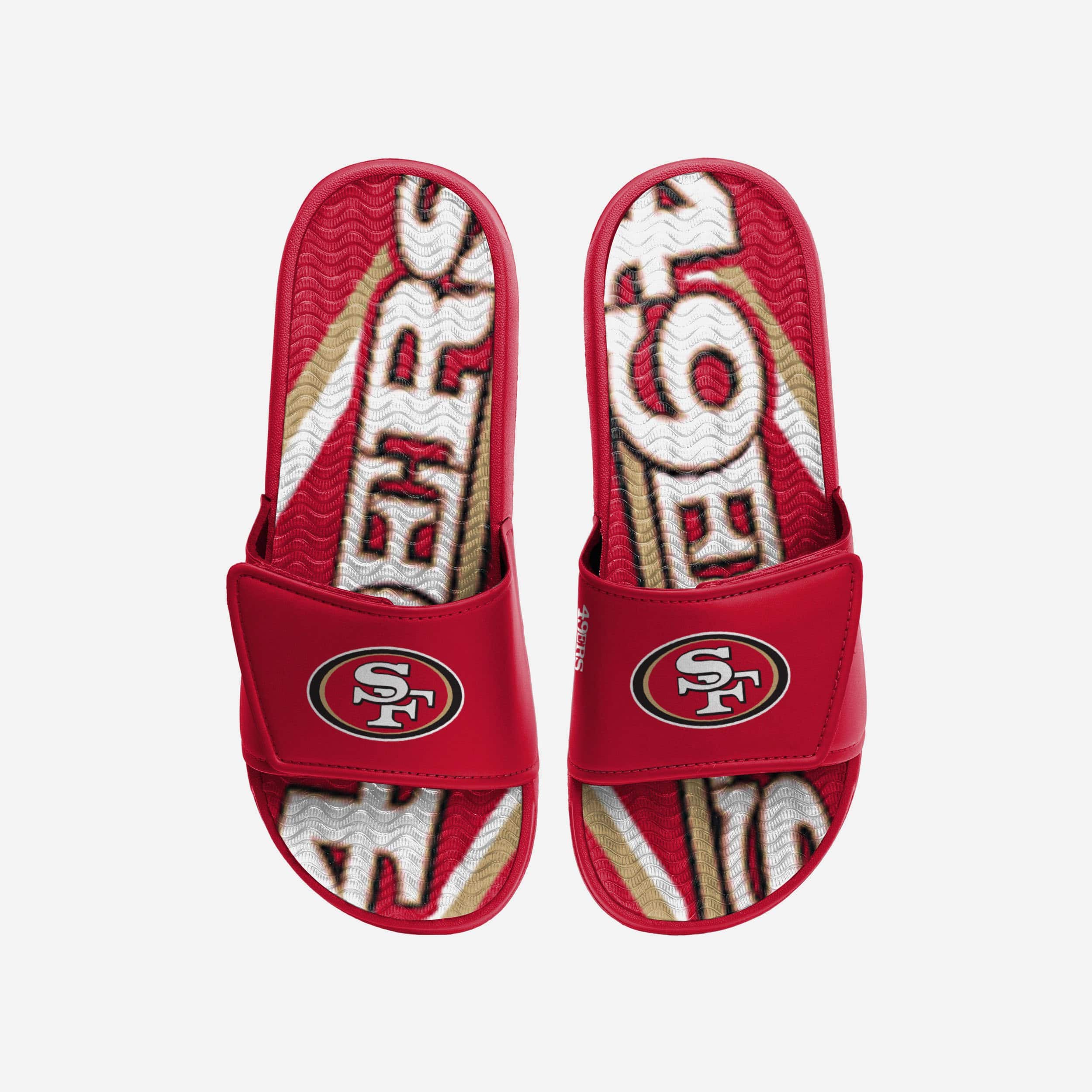 San Francisco 49ers Bold Wordmark Gel Slide FOCO