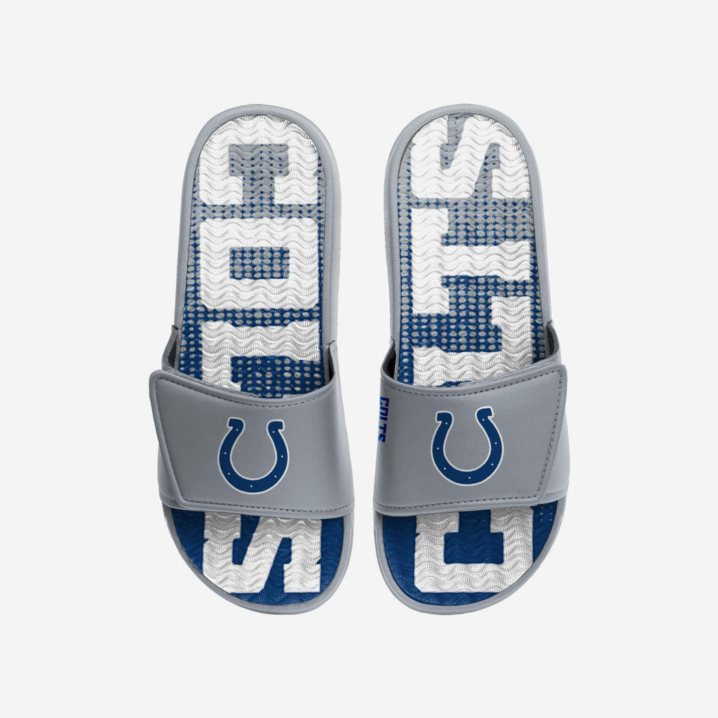 Indianapolis Colts Gradient Wordmark Gel Slide FOCO