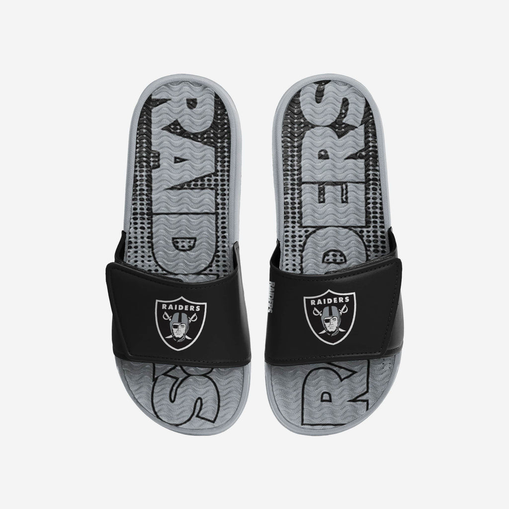 Las Vegas Raiders Gradient Wordmark Gel Slide FOCO