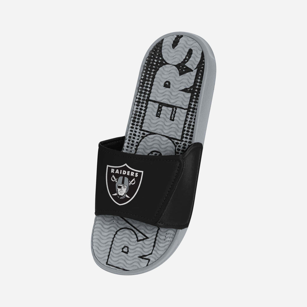Las Vegas Raiders Gradient Wordmark Gel Slide FOCO