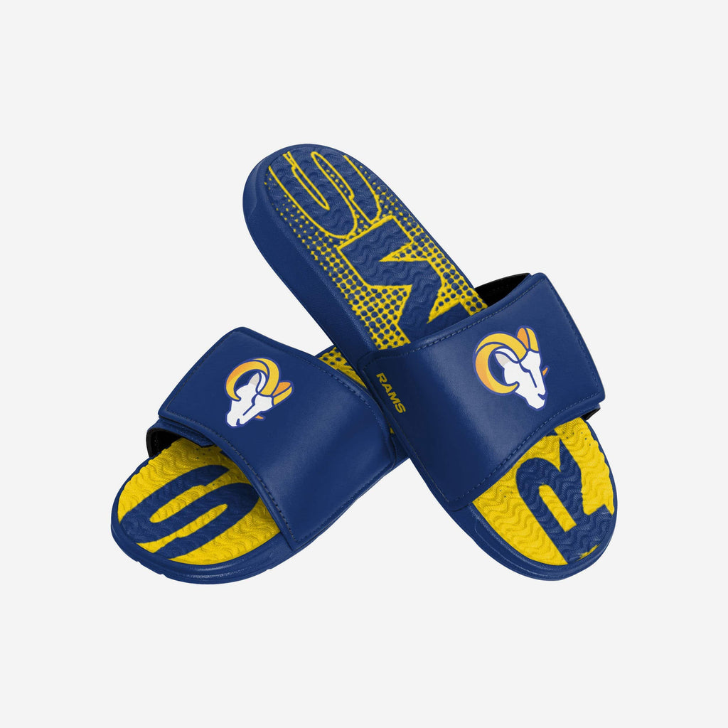 Los Angeles Rams Gradient Wordmark Gel Slide FOCO