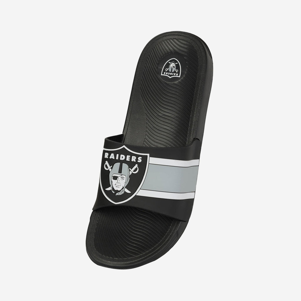Las Vegas Raiders Striped Big Logo Raised Slide FOCO