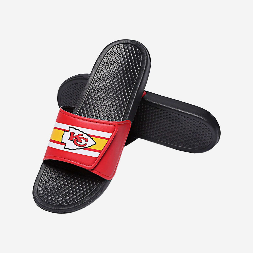 Kansas City Chiefs Stripe Legacy Sport Slide FOCO
