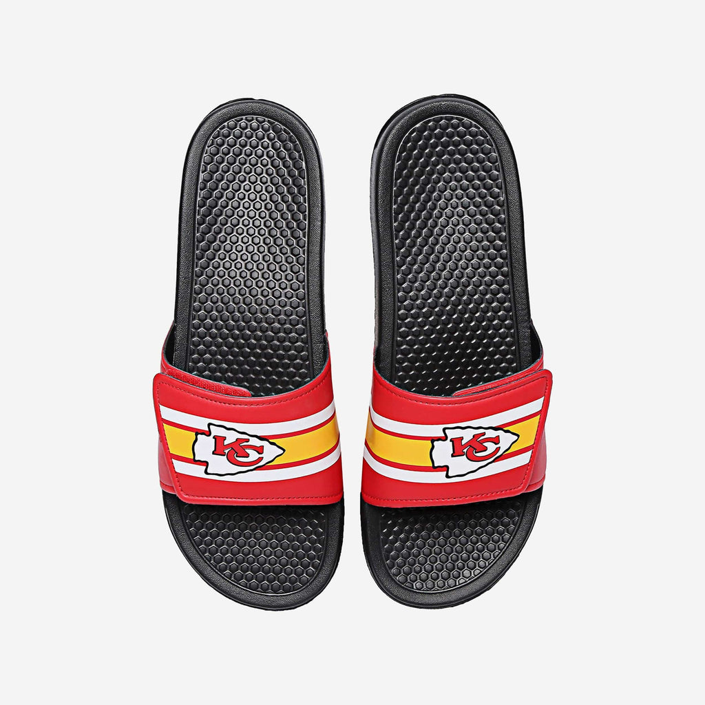 Kansas City Chiefs Stripe Legacy Sport Slide FOCO