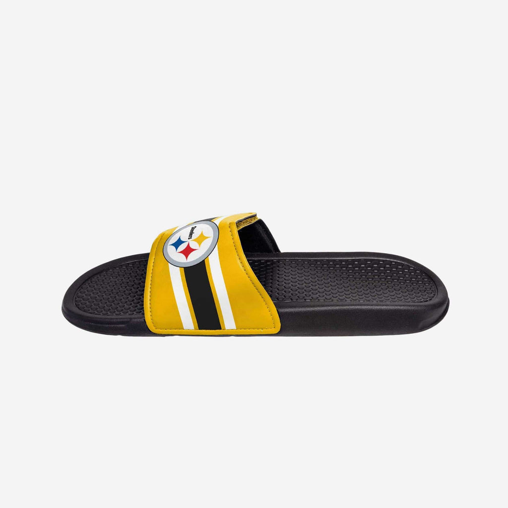 Pittsburgh Steelers Stripe Legacy Sport Slide FOCO