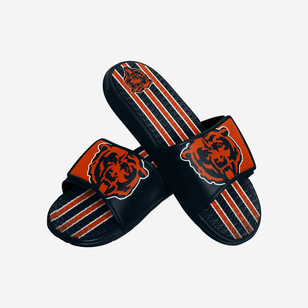 Chicago Bears Team Stripe Gel Slide FOCO
