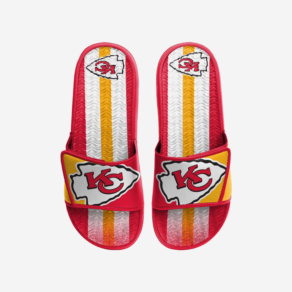 Kansas City Chiefs Team Stripe Gel Slide FOCO