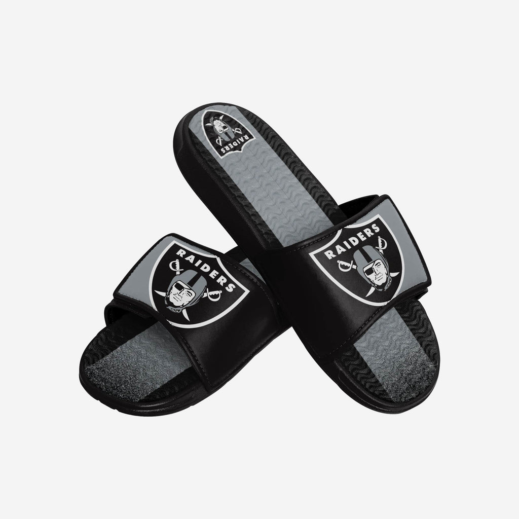 Las Vegas Raiders Team Stripe Gel Slide FOCO