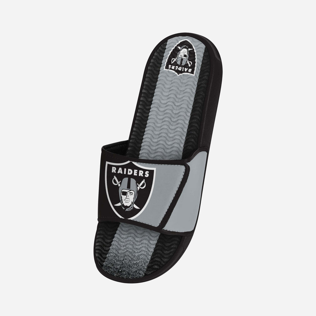 Las Vegas Raiders Team Stripe Gel Slide FOCO