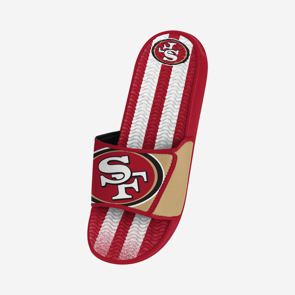 San Francisco 49ers Team Stripe Gel Slide FOCO