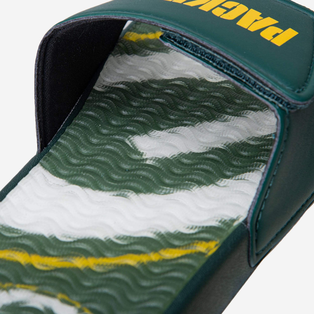 Green Bay Packers Wordmark Gel Slide FOCO