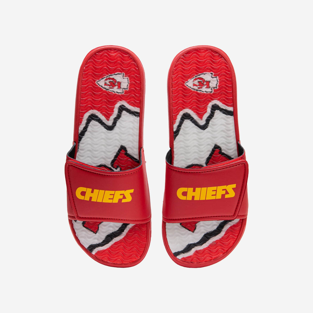 Kansas City Chiefs Wordmark Gel Slide FOCO