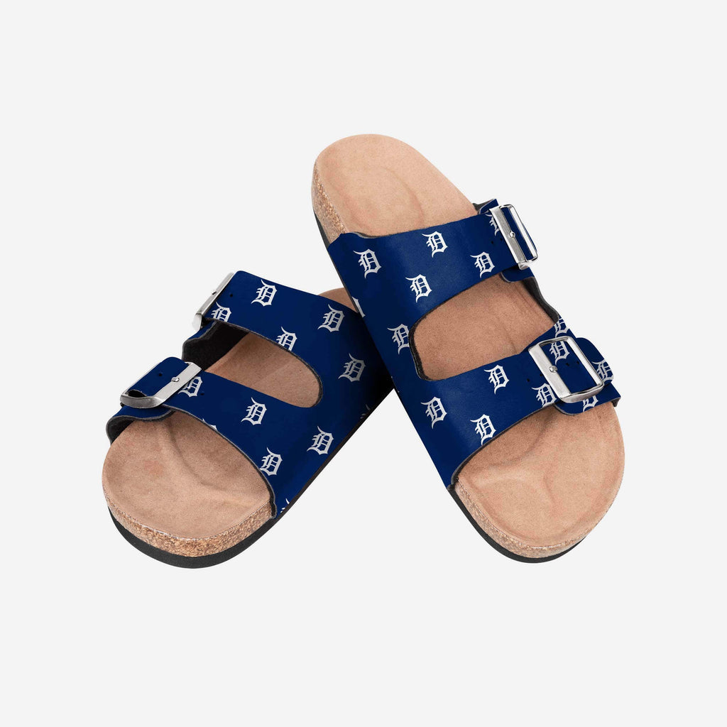 Detroit Tigers Womens Team Logo Double Buckle Sandal FOCO