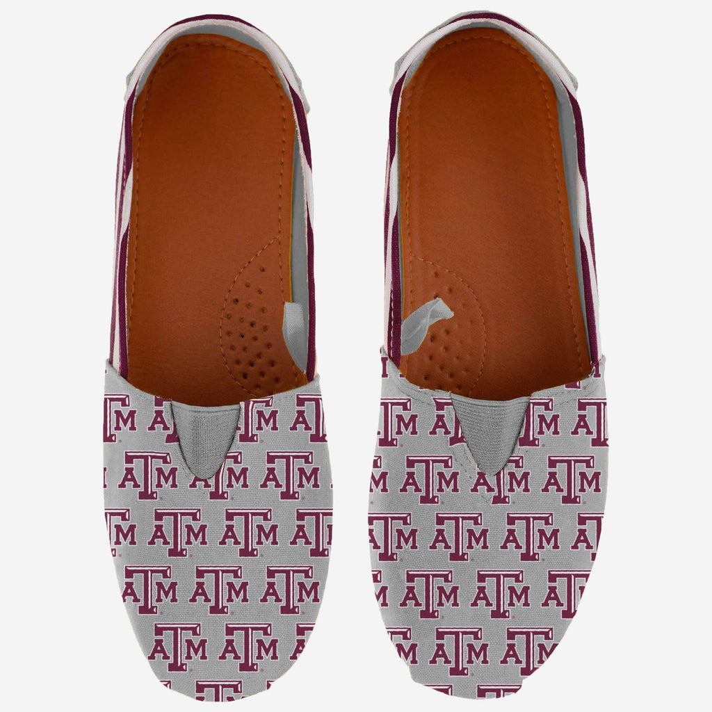 Texas A&M Aggies Womens Stripe Canvas Shoe FOCO