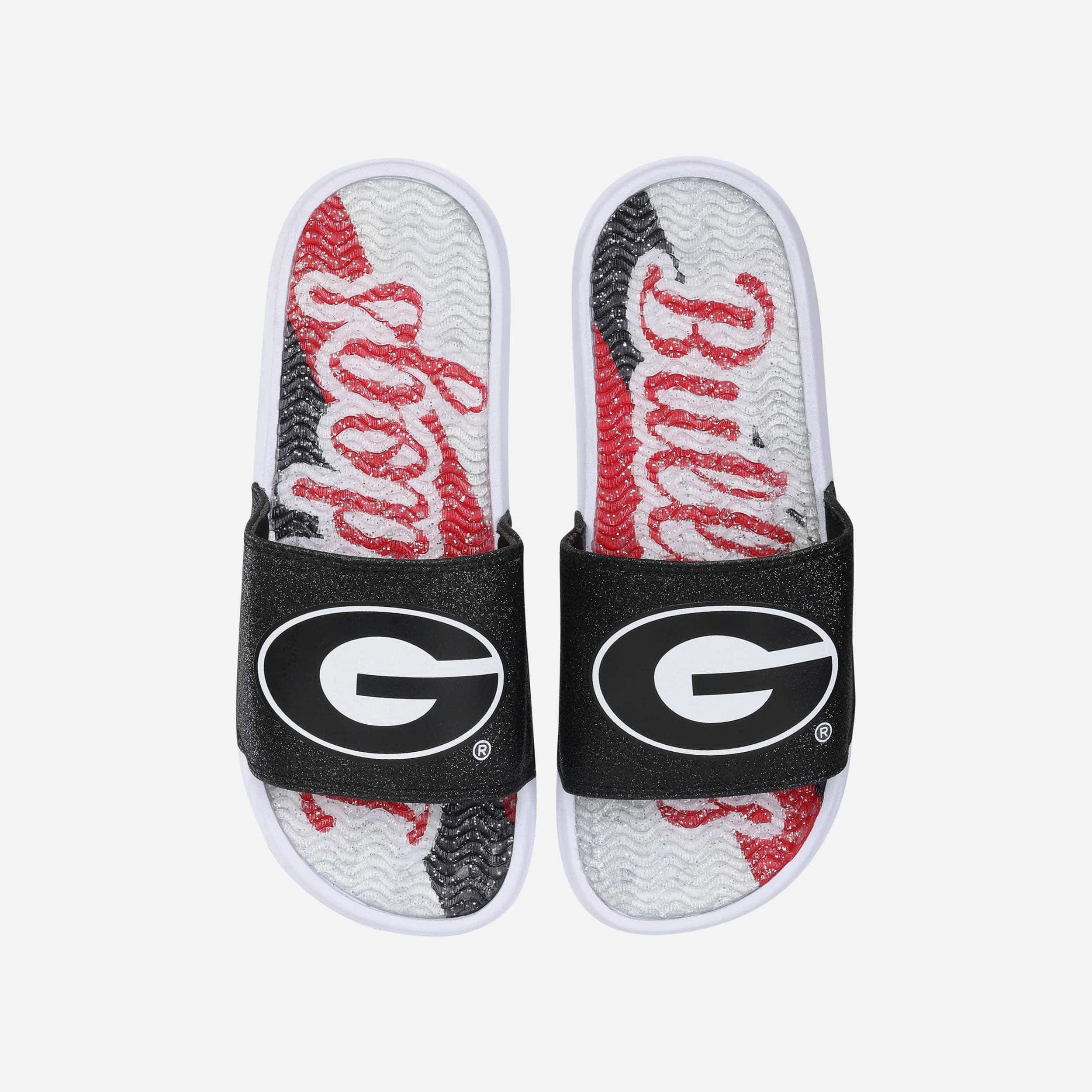 Georgia Bulldogs Womens Glitter Gel Slide FOCO