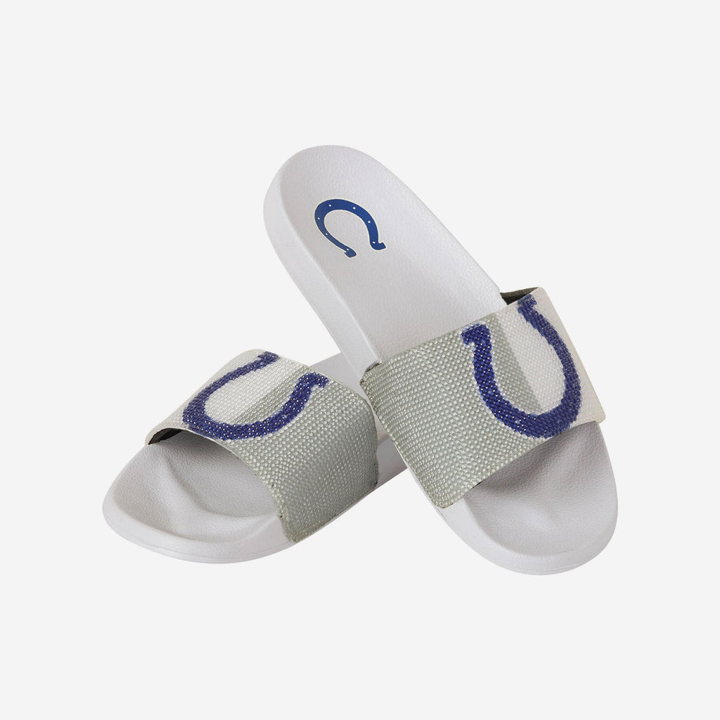 Indianapolis Colts Womens Big Logo Shimmer Slide FOCO