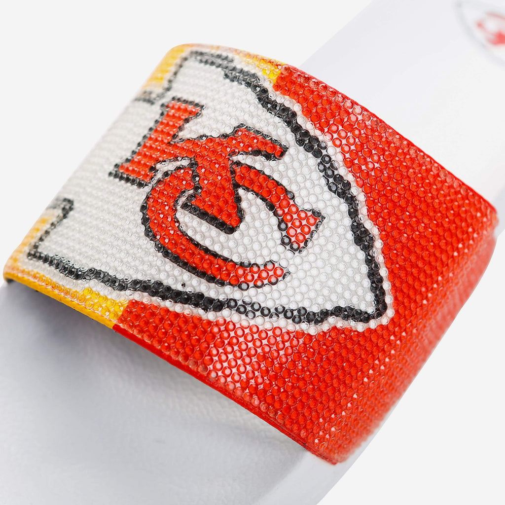 Kansas City Chiefs Womens Big Logo Shimmer Slide FOCO