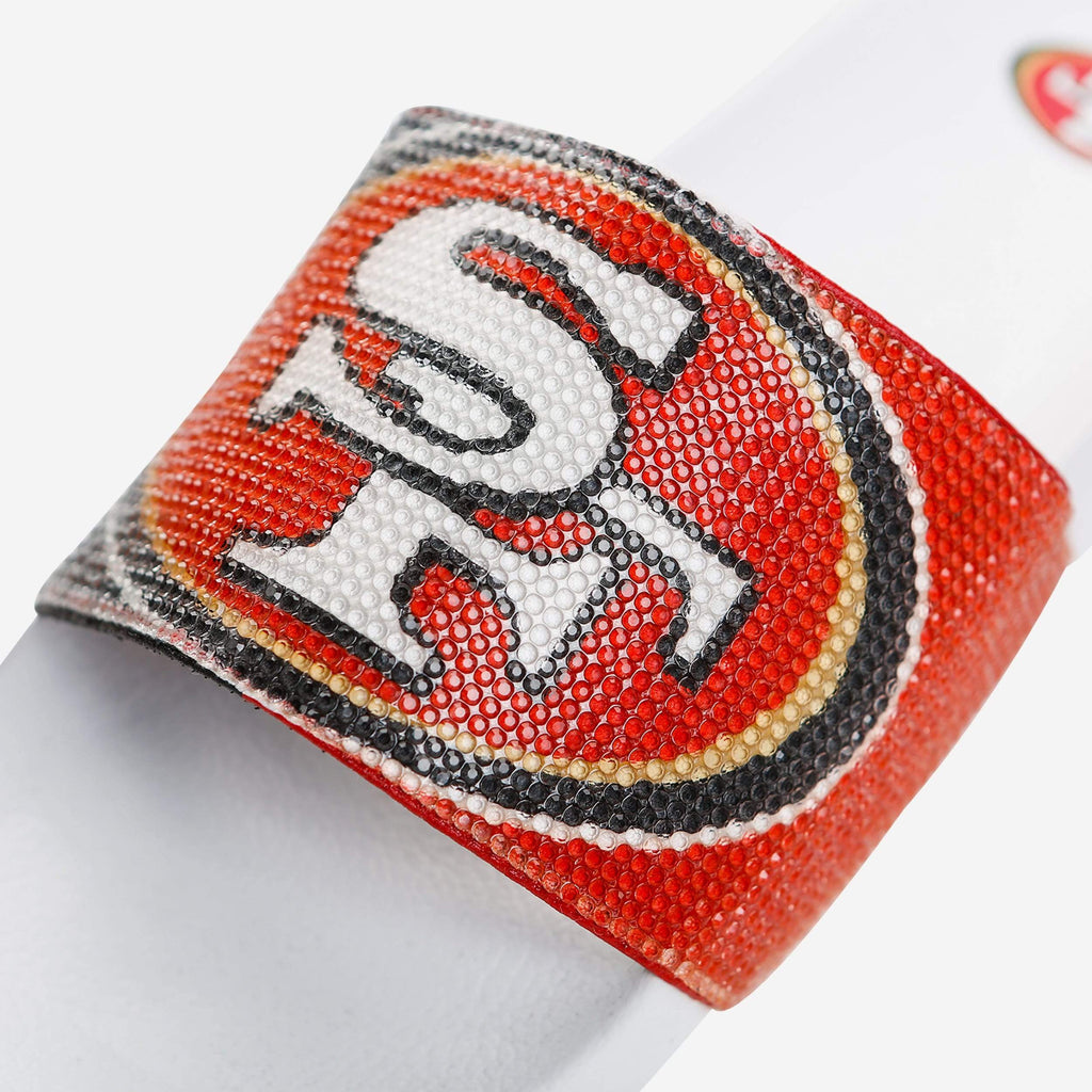 San Francisco 49ers Womens Big Logo Shimmer Slide FOCO