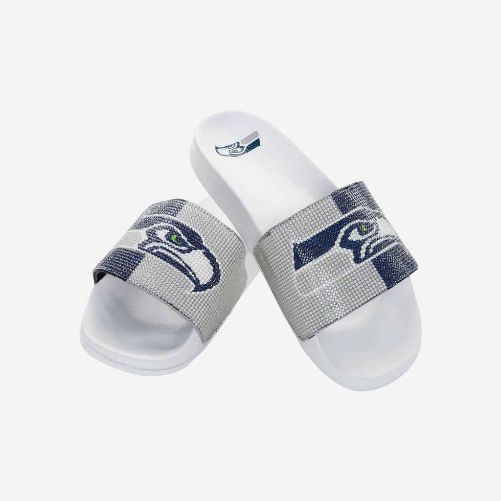 Seattle Seahawks Womens Big Logo Shimmer Slide FOCO
