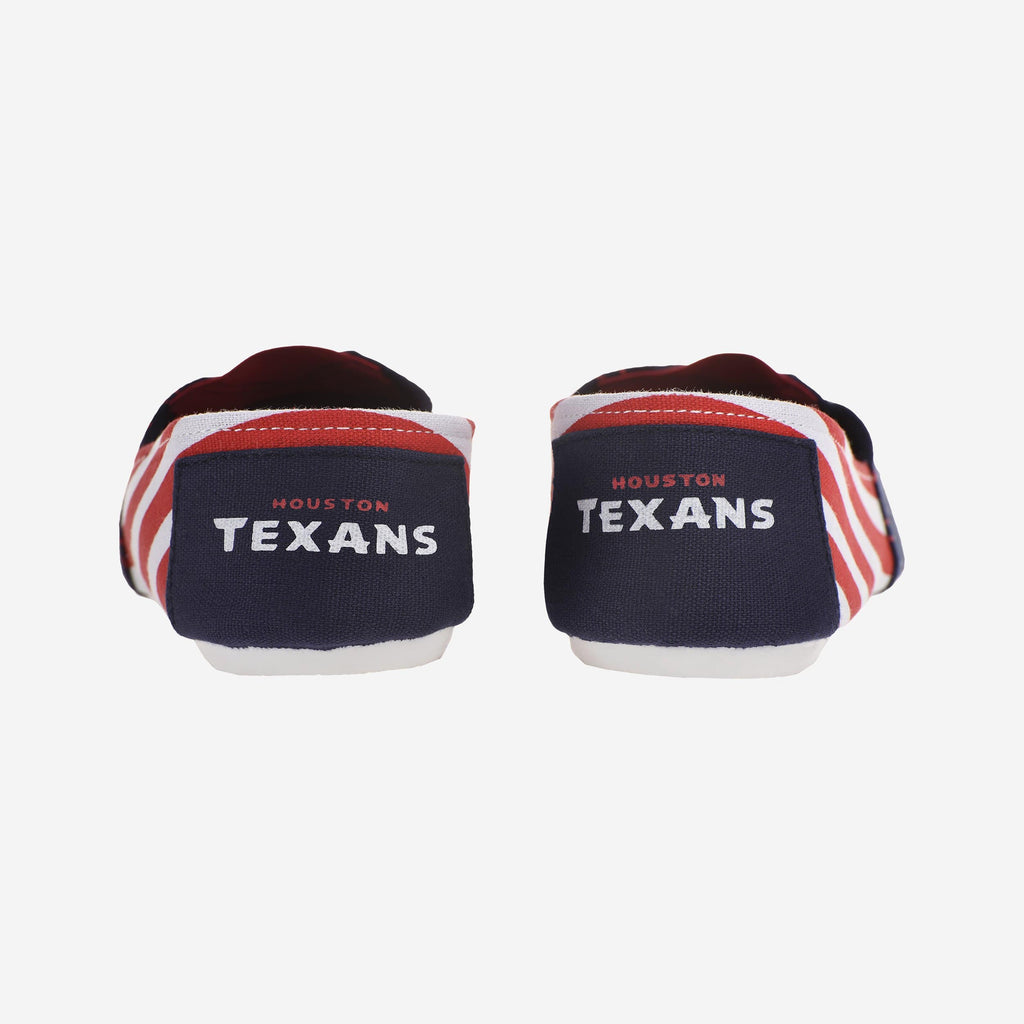 Houston Texans Womens Stripe Canvas Shoe FOCO