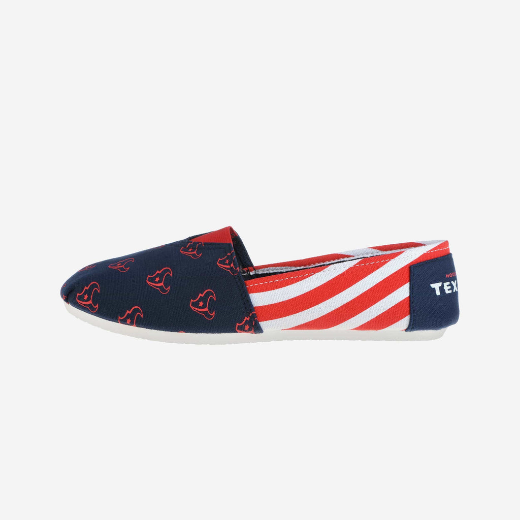Houston Texans Womens Stripe Canvas Shoe FOCO