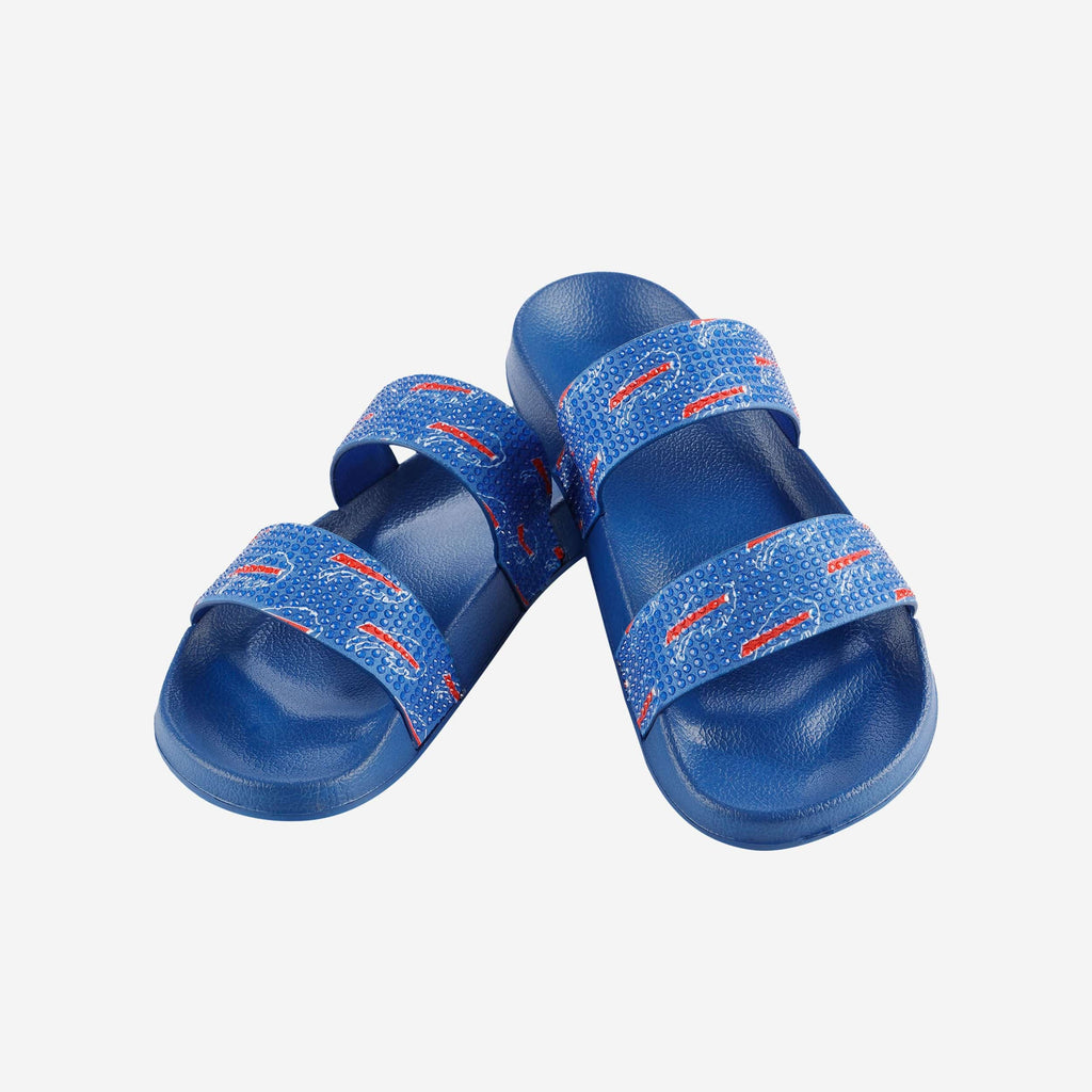 Buffalo Bills Womens Double Strap Shimmer Sandal FOCO