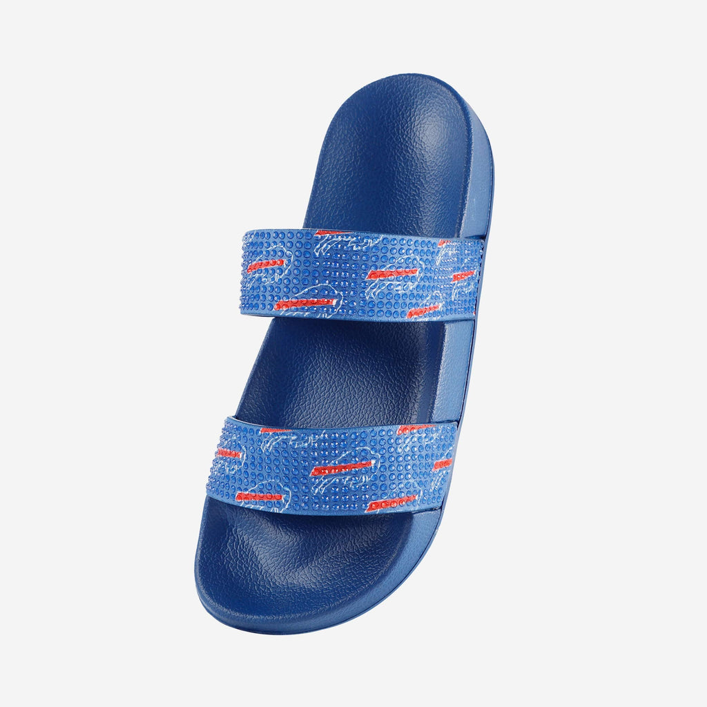 Buffalo Bills Womens Double Strap Shimmer Sandal FOCO