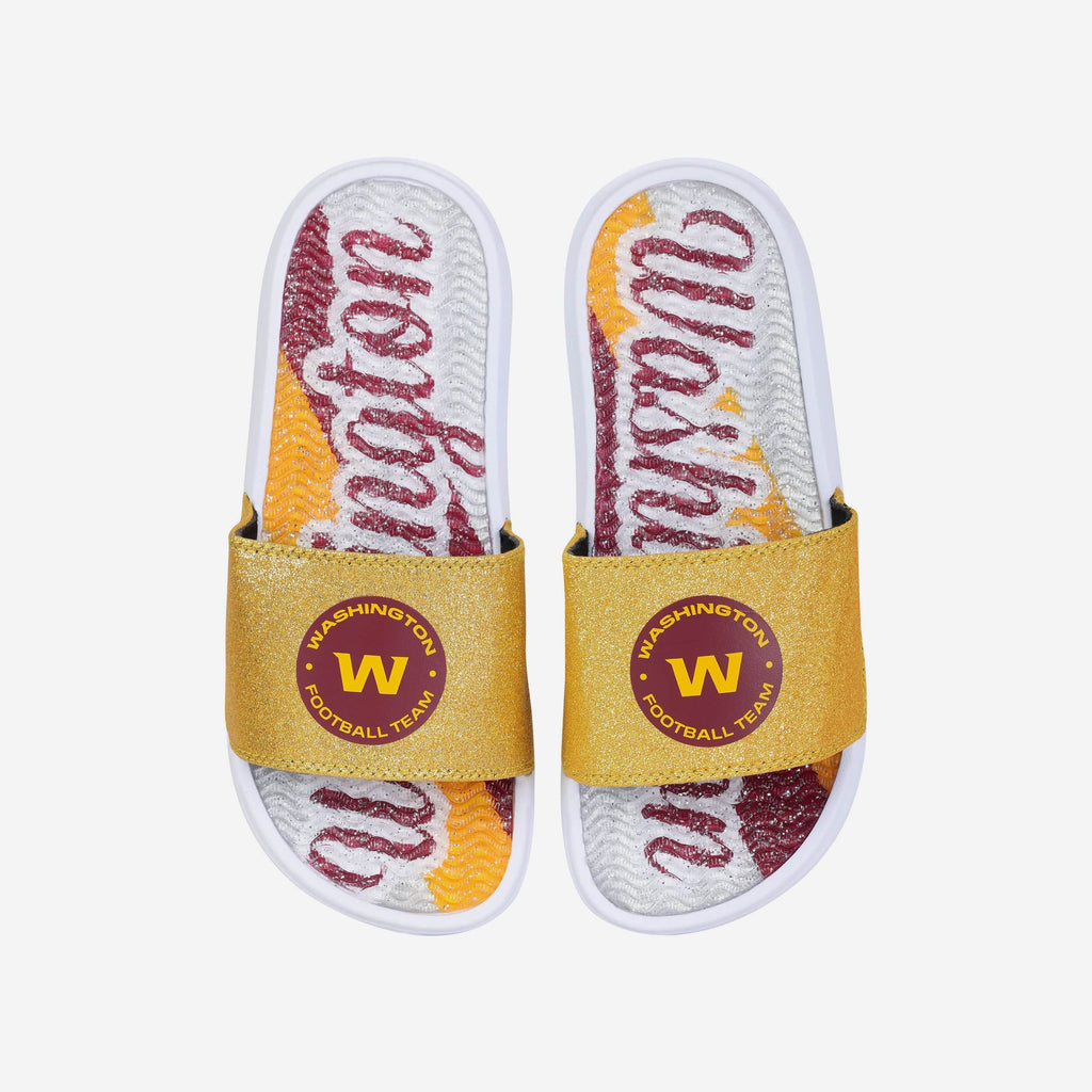 Washington Commanders Womens Original Glitter Gel Slide FOCO