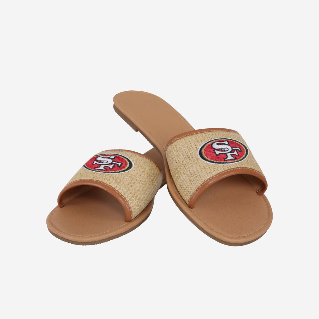 San Francisco 49ers Womens Straw Slide FOCO