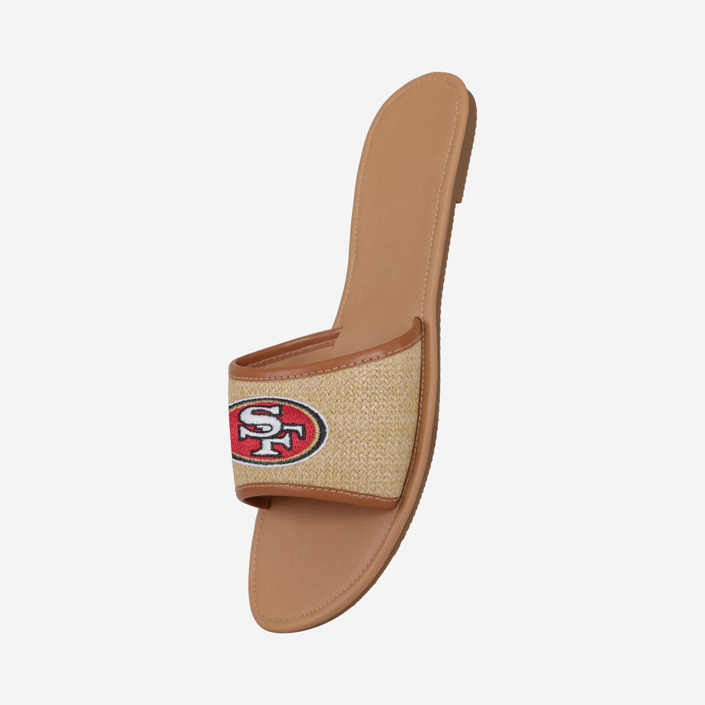 San Francisco 49ers Womens Straw Slide FOCO