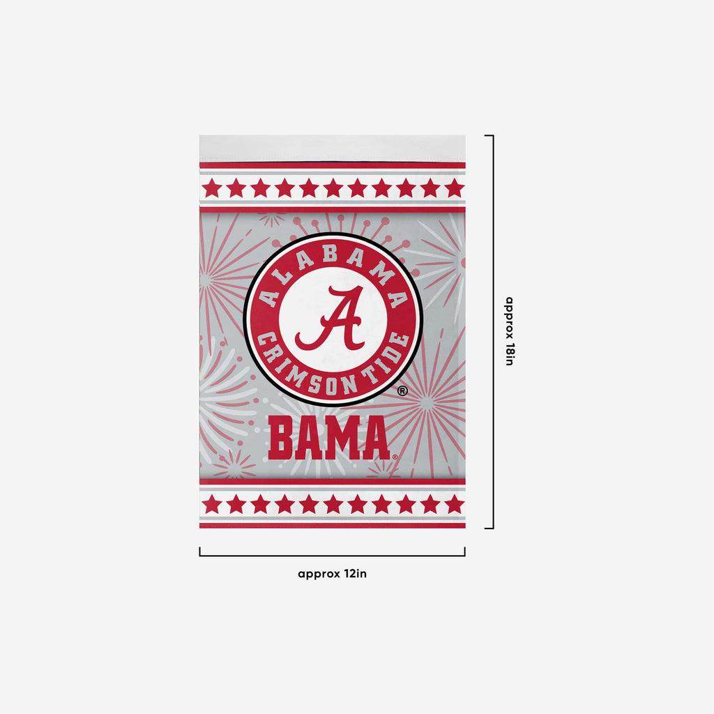 Alabama Crimson Tide Americana Garden Flag FOCO