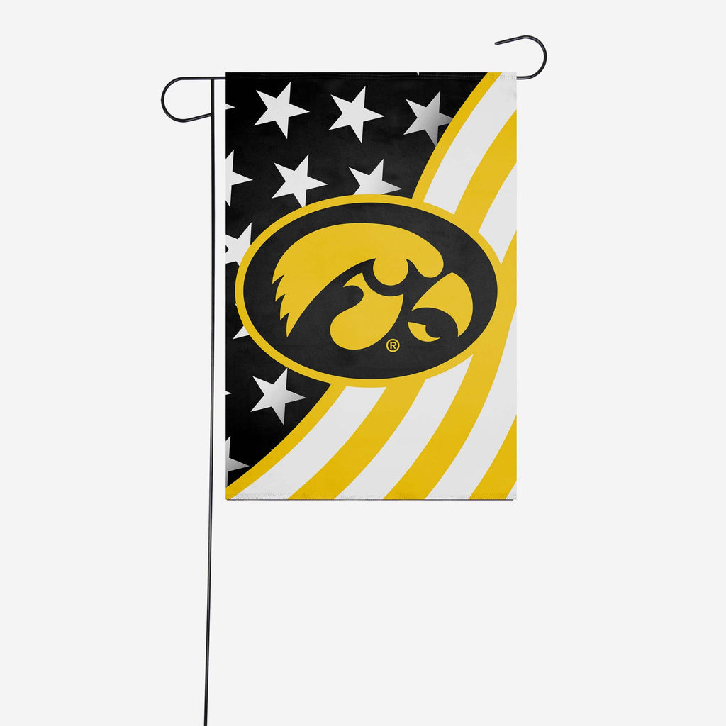 Iowa Hawkeyes Americana Garden Flag FOCO