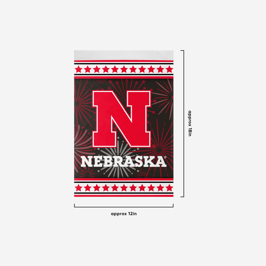 Nebraska Cornhuskers Americana Garden Flag FOCO