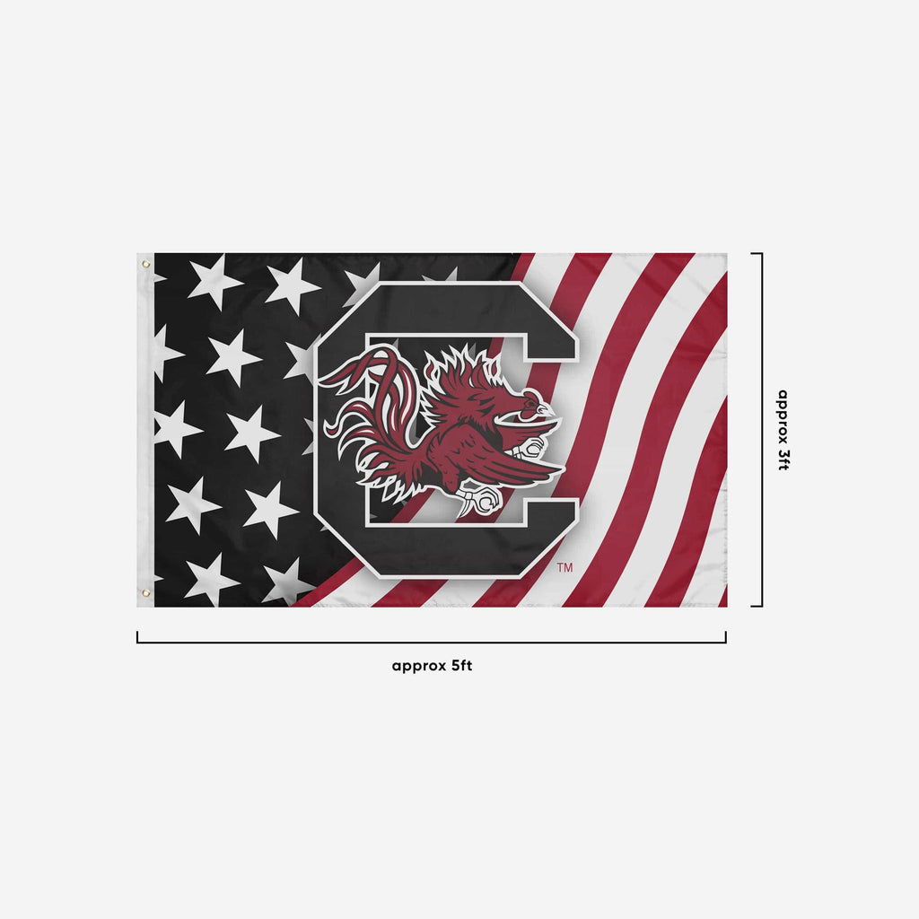 South Carolina Gamecocks Americana Horizontal Flag FOCO