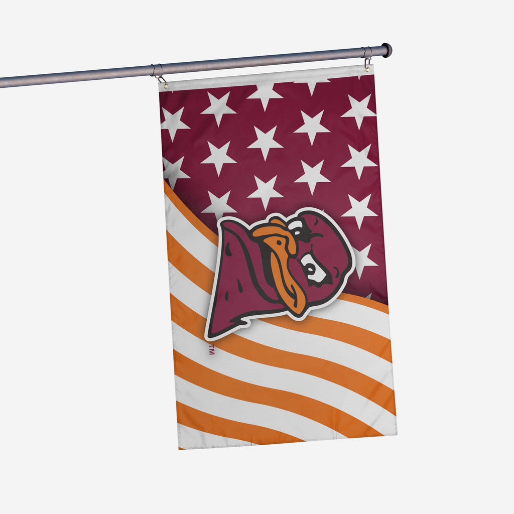 Virginia Tech Hokies Americana Horizontal Flag FOCO