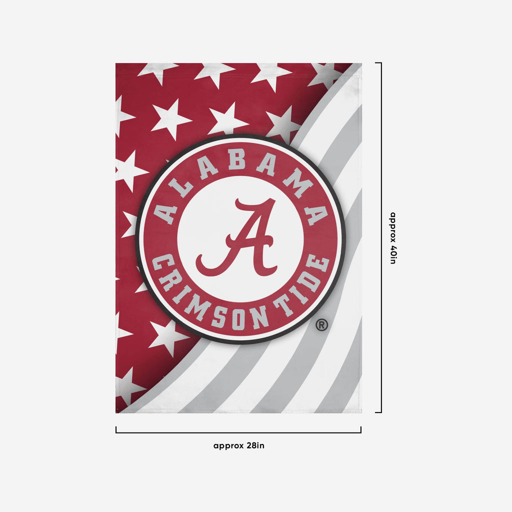 Alabama Crimson Tide Americana Vertical Flag FOCO