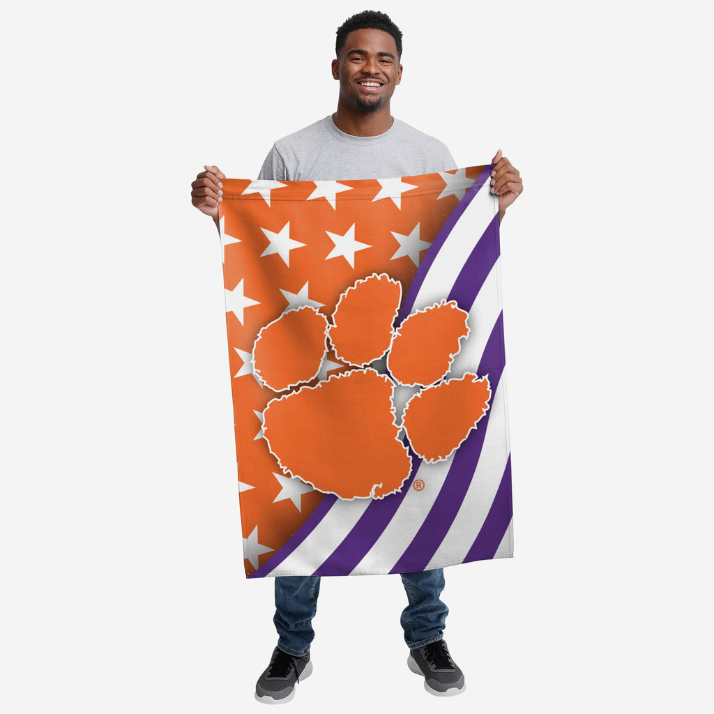 Clemson Tigers Americana Vertical Flag FOCO