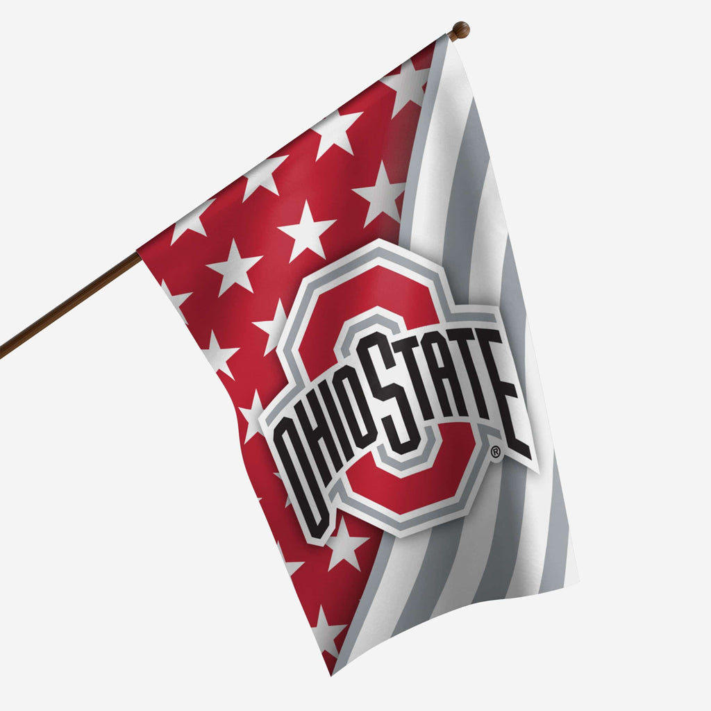 Ohio State Buckeyes Americana Vertical Flag FOCO