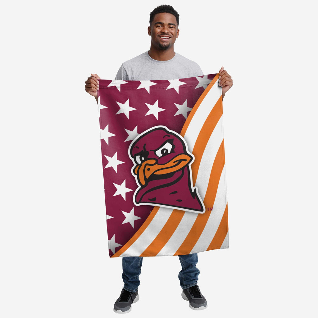 Virginia Tech Hokies Americana Vertical Flag FOCO